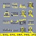 Bone Awareness Svg, Yellow Ribbon SVG, Liver Cancer Cut Files, Bone ...