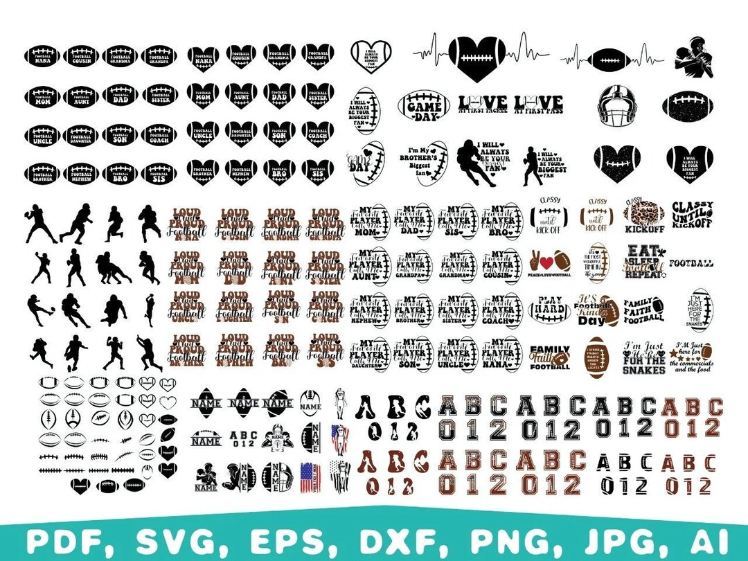 Football Svg Bundle, Football Laces Svg, Football Mom Svg, Football ...