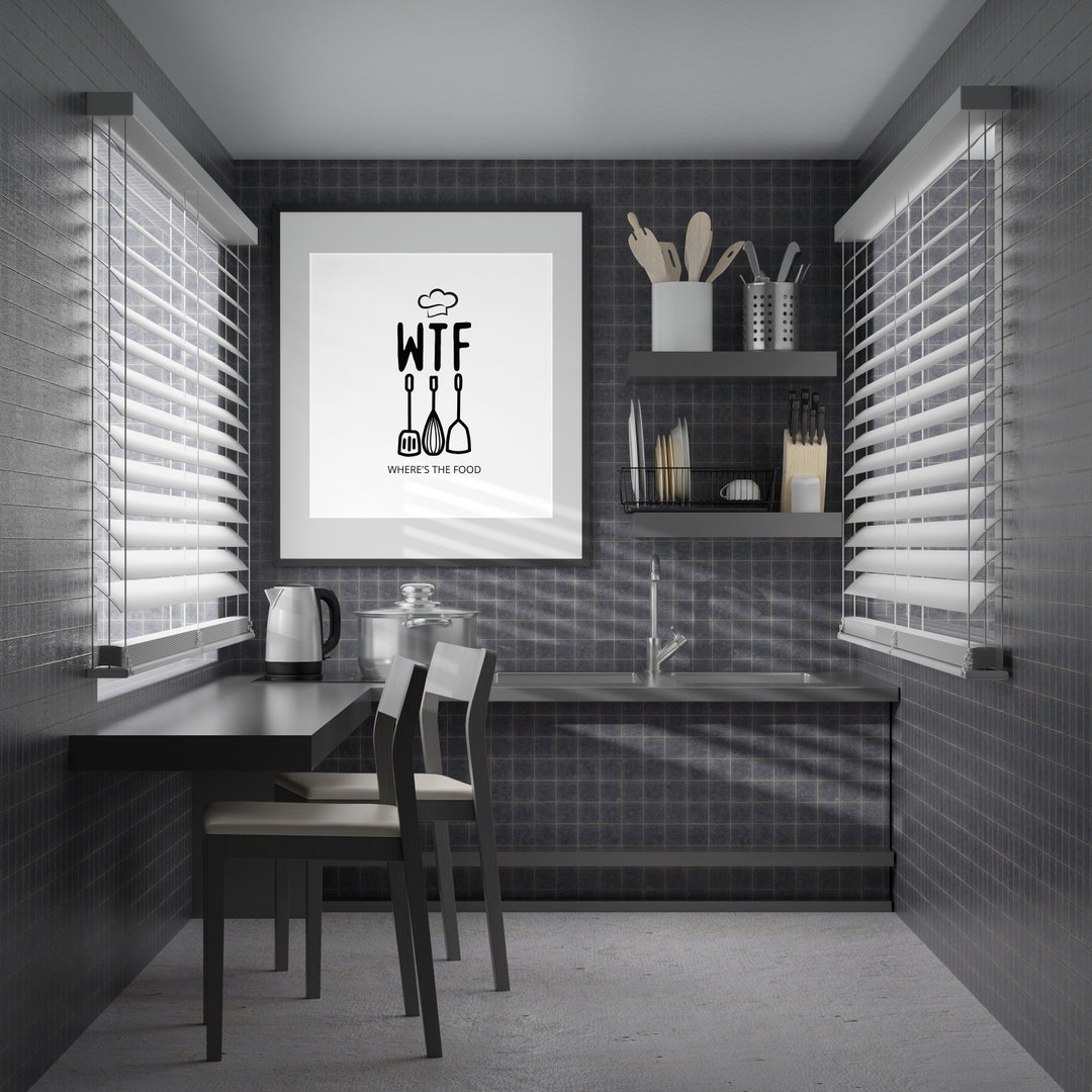 Printable, Digital Download Where is the Food Kitchen Wall Art ...