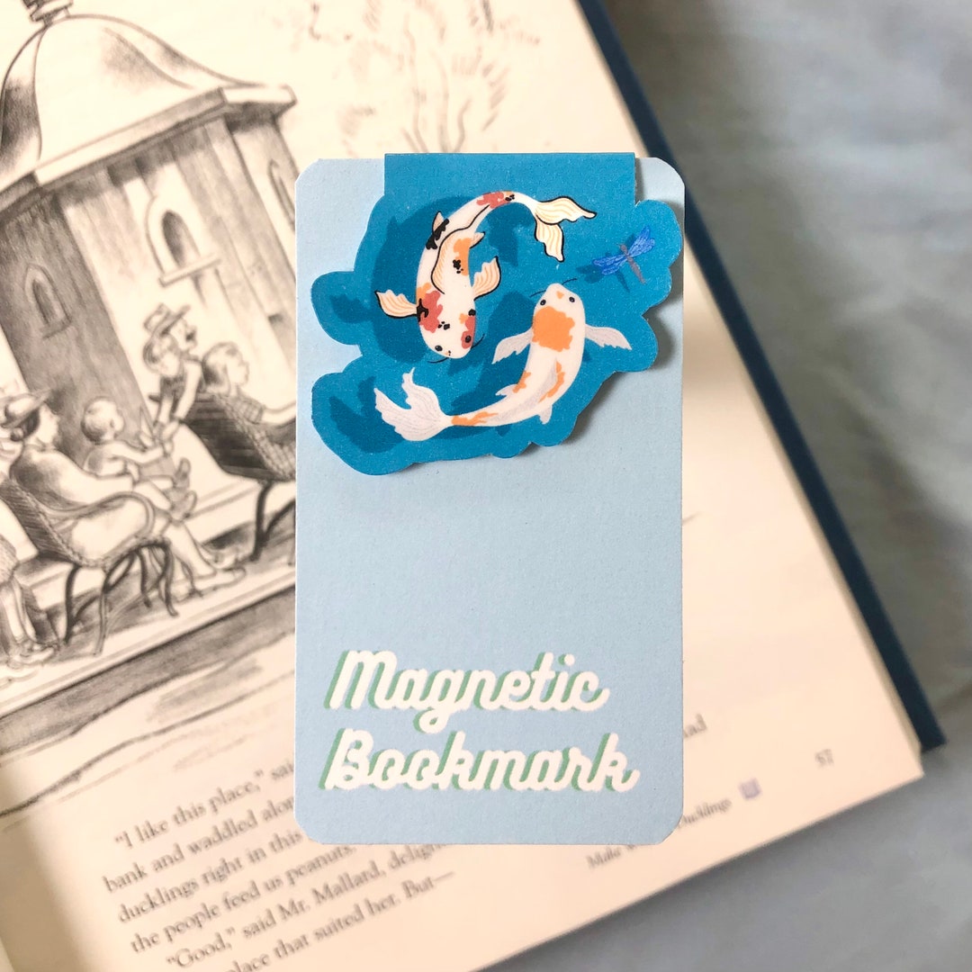 Koi Fish Magnetic Bookmark by Earth Curious Art Co | Zen Botanical ...