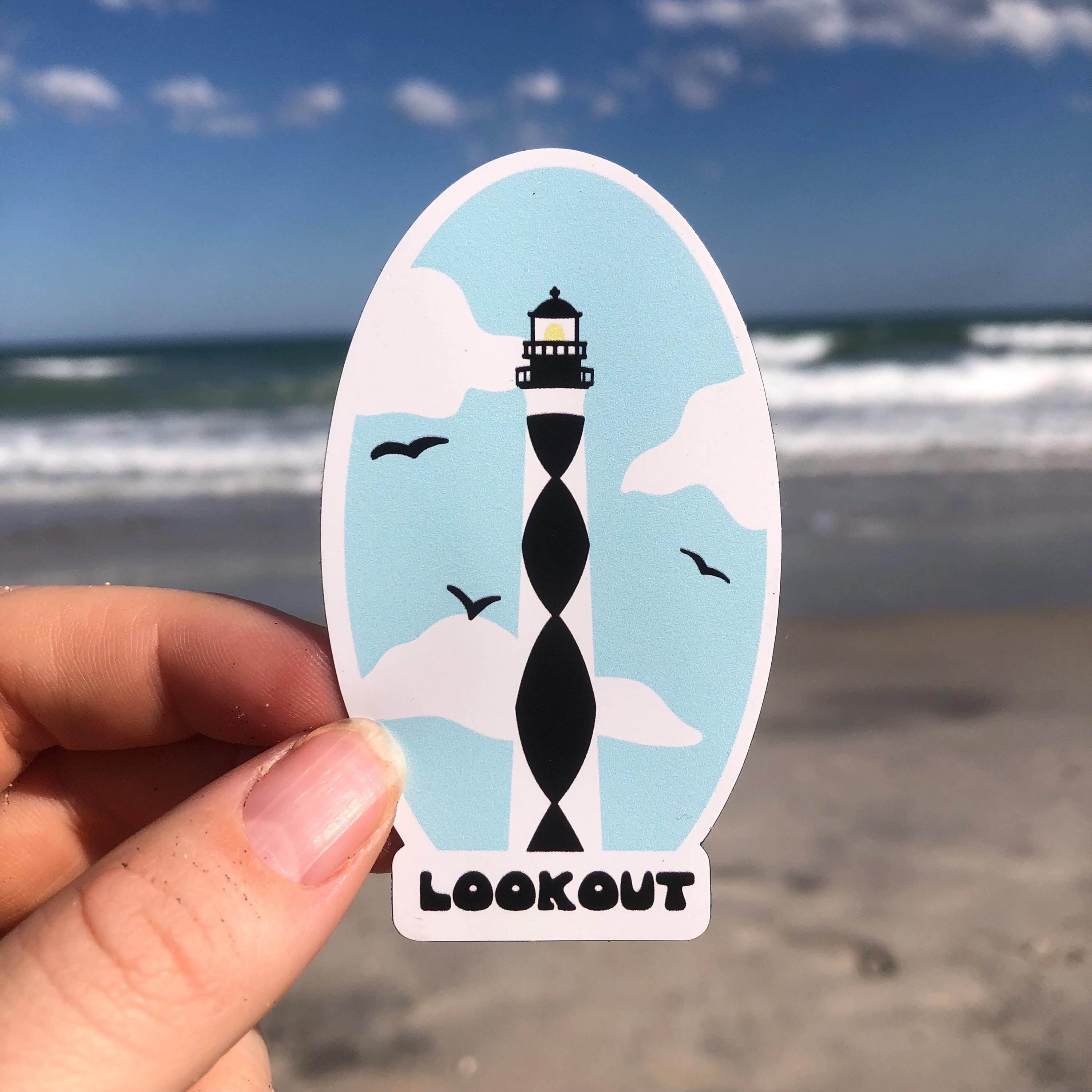 Cape Lookout Lighthouse Fridge Magnet by Earth Curious Art Co | North ...