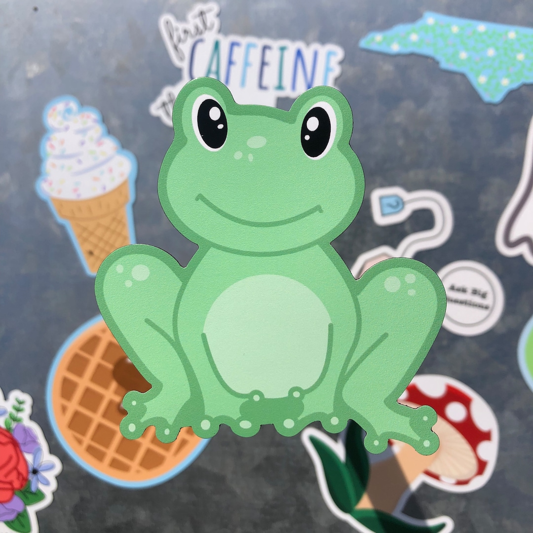 Green Froggy Fridge Magnet by Earth Curious Art Co | Spring Tree Frog ...