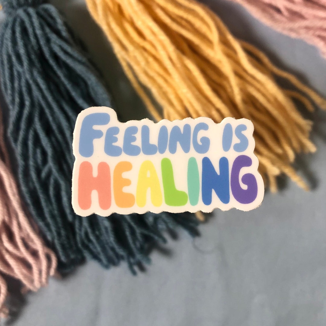 Feeling is Healing Vinyl Sticker by Earth Curious Art Co | Mental ...