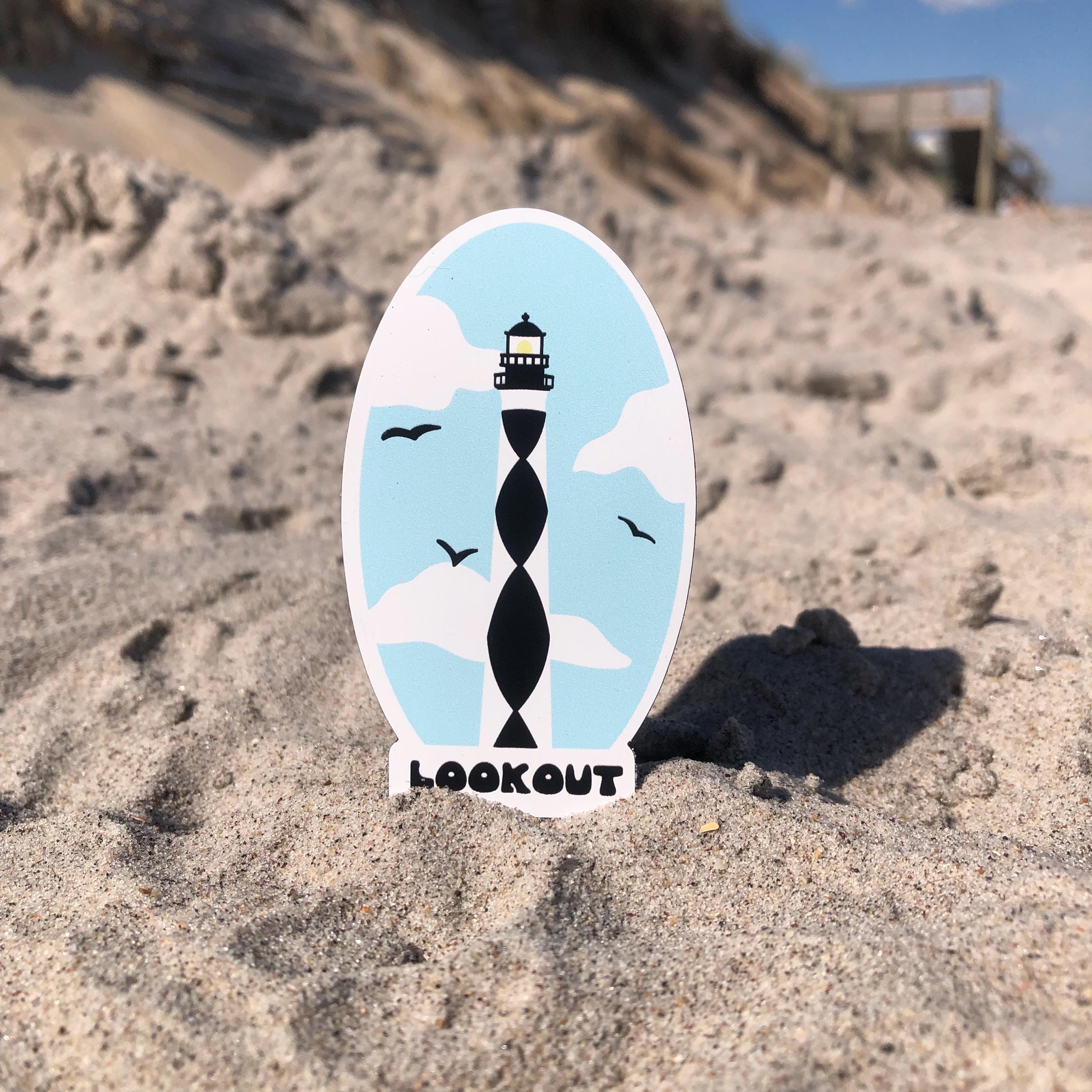 Cape Lookout Lighthouse Fridge Magnet by Earth Curious Art Co | North ...
