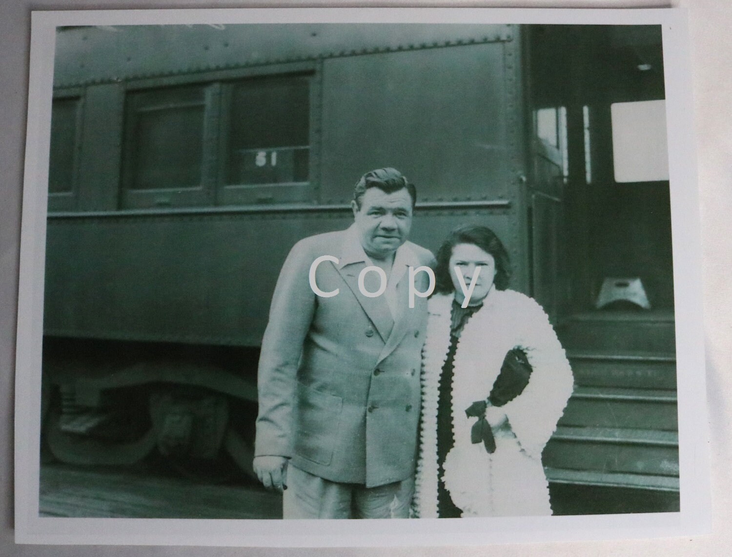 1945 Babe Ruth & Daughter Portland Maine 10.65 X | Etsy