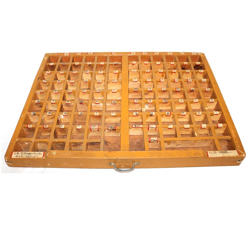 Letterpress Tray - Etsy