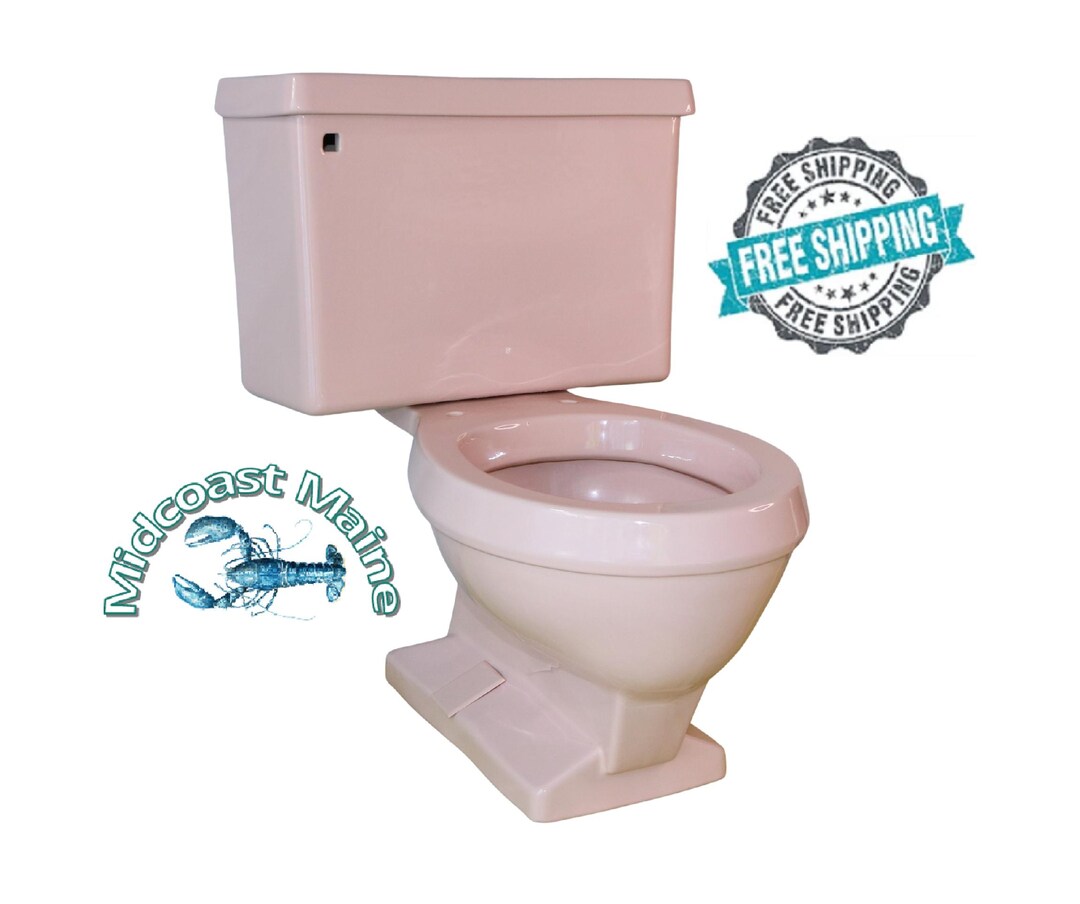 1965 Vintage Eljer Coral Blush (light Pink) 2-piece Toilet in Excellent ...