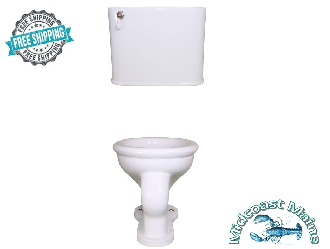 Antique Peerless Toilet With Wall Hung Tank 1926 Vintage - Etsy