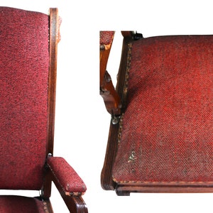 Antique Restored Early Victorian Upholstered Oak & Cast Iron Platform ...