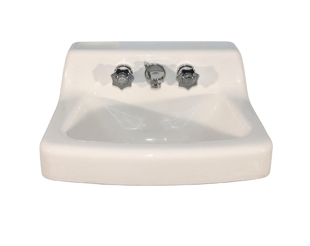 1967 Vintage "standard" Porcelain & Cast Iron Acid Resistant (AR) Wall ...