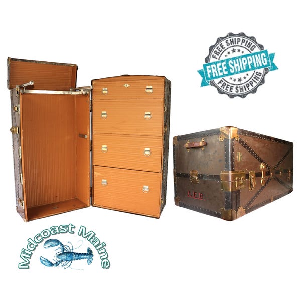 Steamer Wardrobe Trunk - Etsy