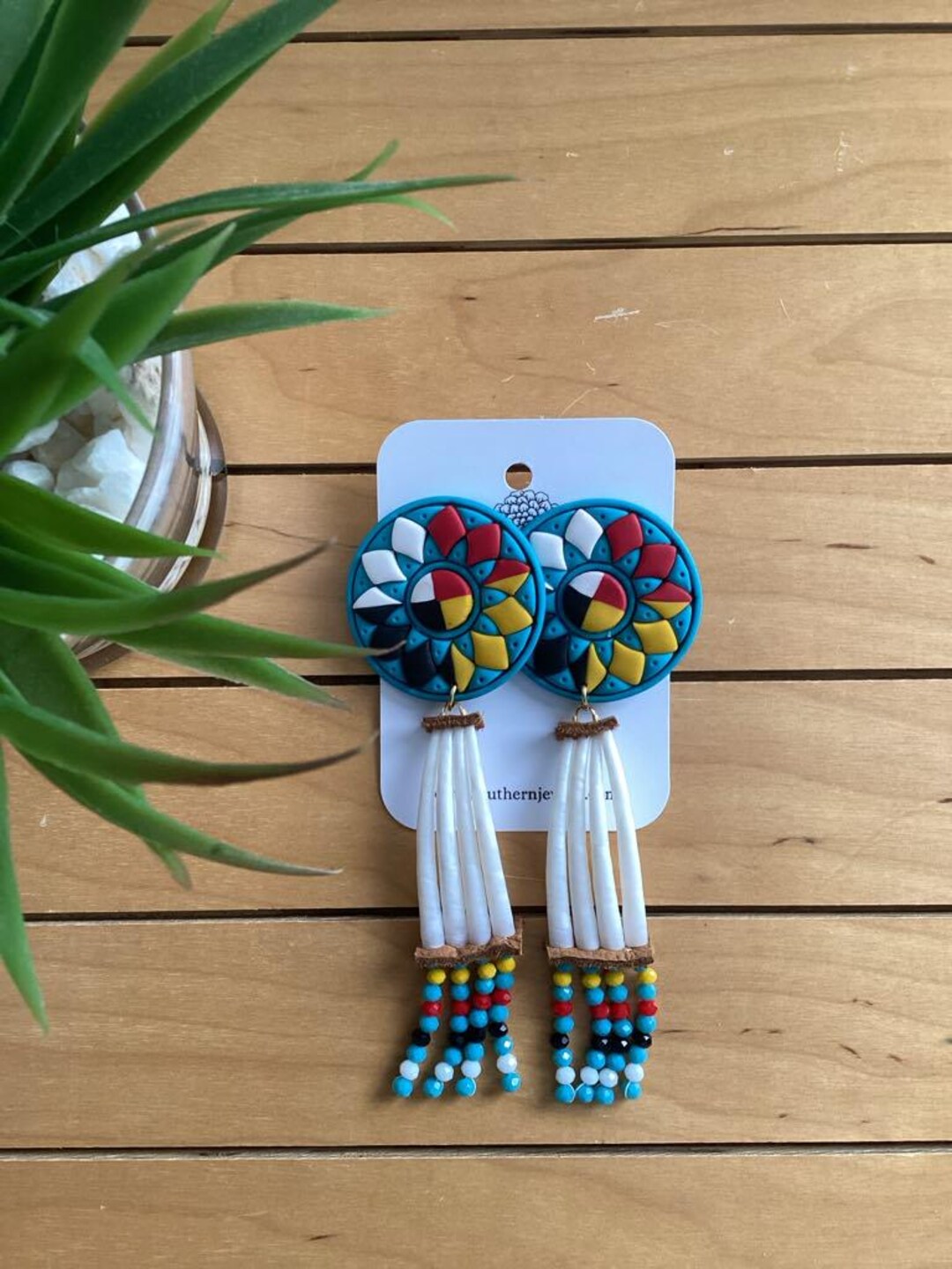 Pinecone Patchwork Medicine Wheel With Dentalium Shells - Etsy