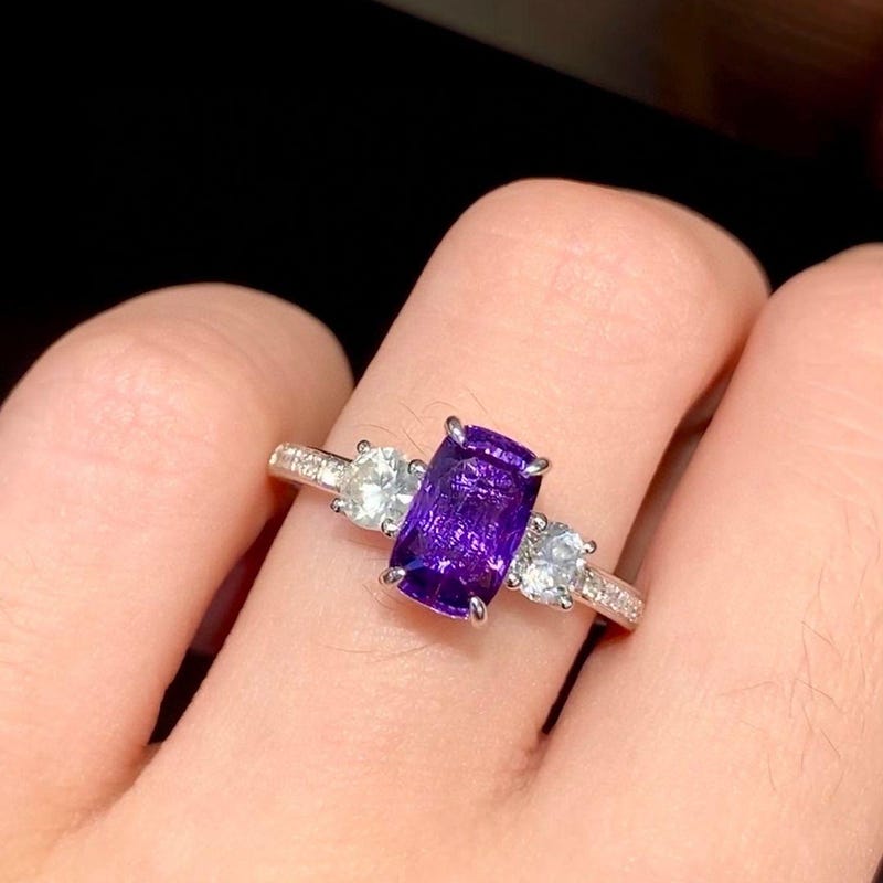 Purple Engagement Rings - Etsy
