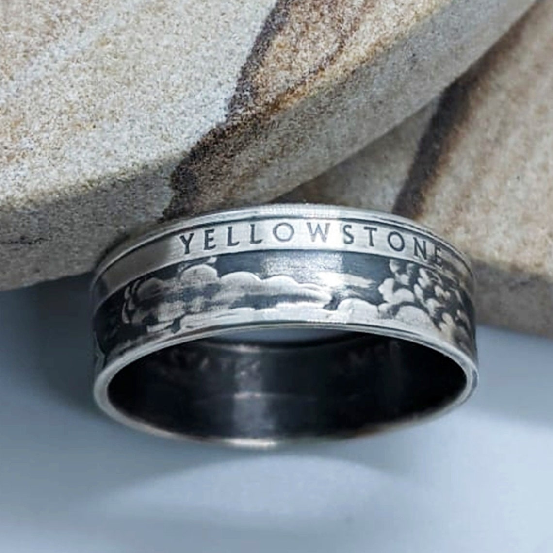 Coin Ring Yellowstone National Park SILVER Quarter - Etsy