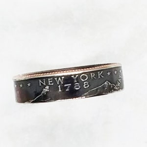 Coin Ring new York State Coin Honeymoon Vacation - Etsy