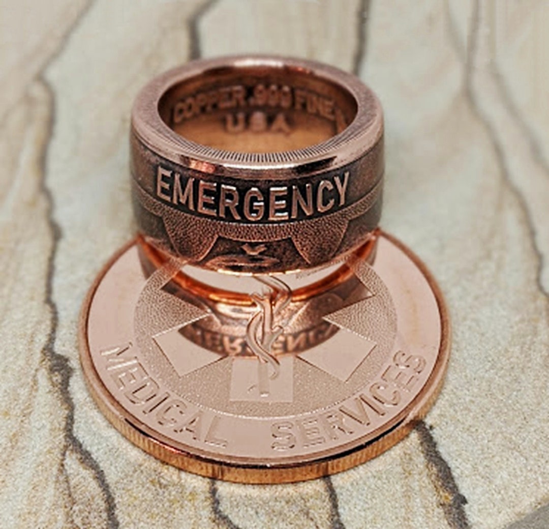 Limited Edition Copper Coin Ring Celebrate EMS Heroes in Style ...