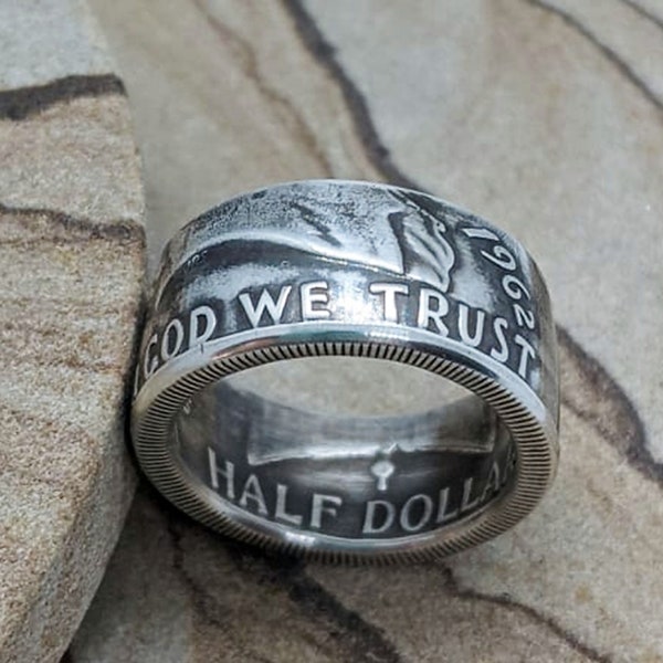 Silver Coin Ring - Etsy