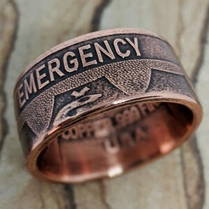 Limited Edition Copper Coin Ring - Celebrate EMS Heroes in Style ...