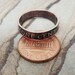 USA Penny Coin Ring, Coin Jewelry, Powder Coated Finish - Etsy