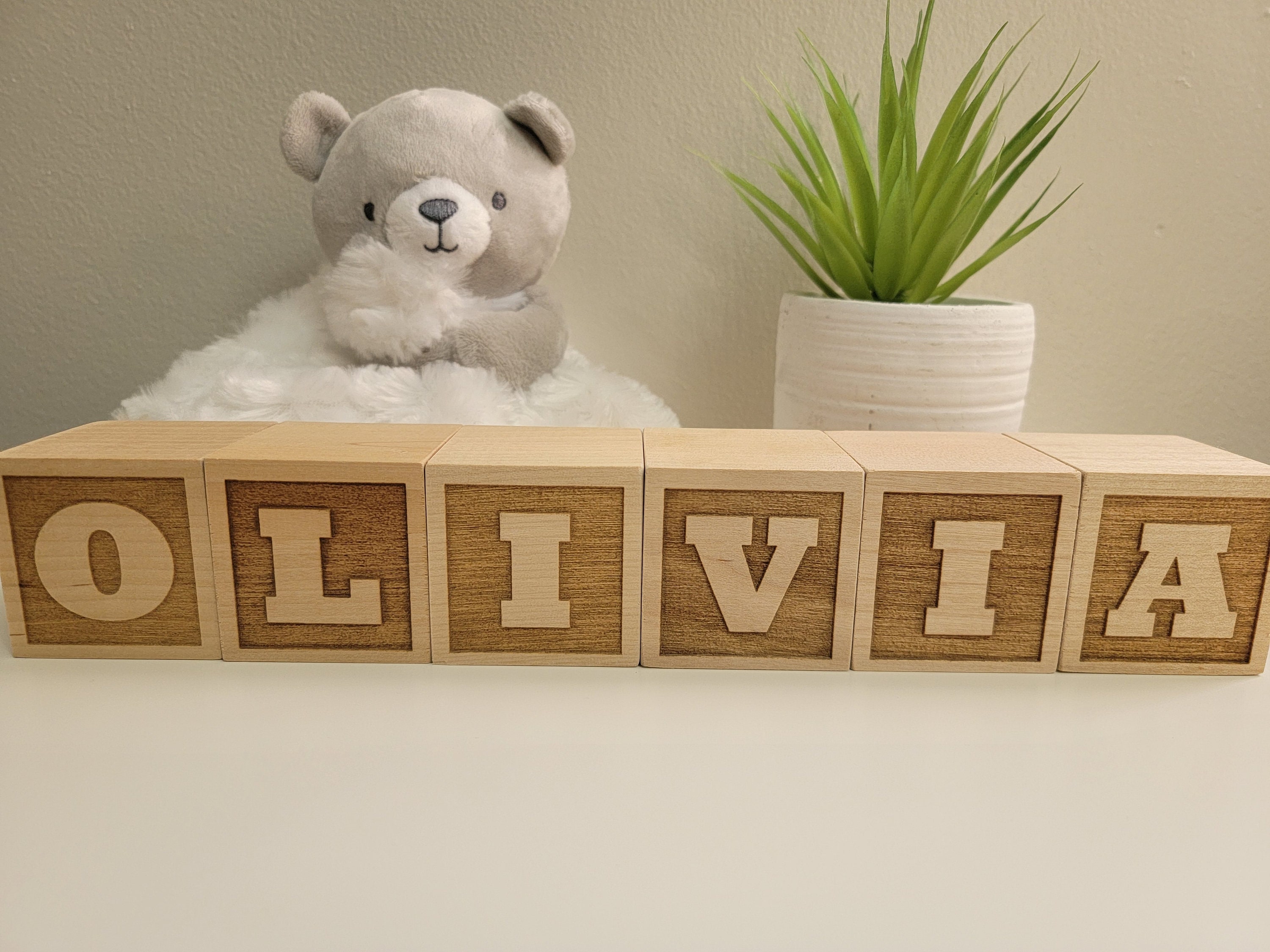 Personalized Wooden Blocks Name Blocks Alphabet Baby | Etsy