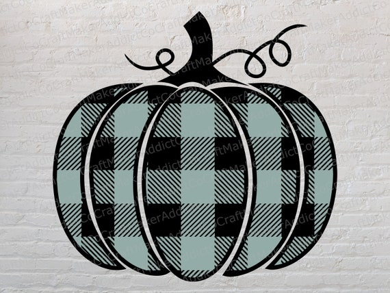 Plaid Fall Pumpkin SVG PNG PDF Dxf Cut Files Cricut - Etsy