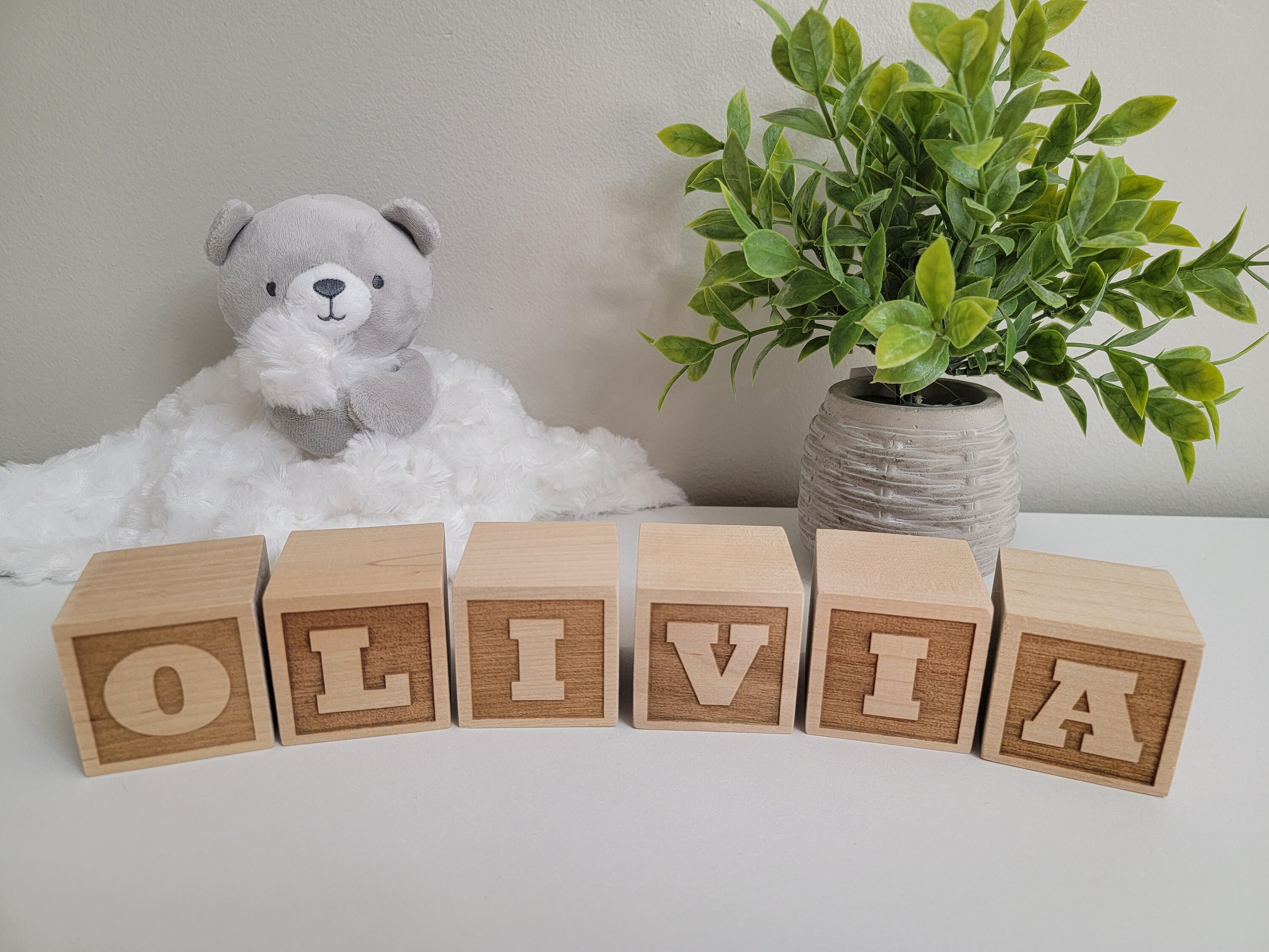 Personalized Wooden Blocks Name Blocks Alphabet Baby | Etsy