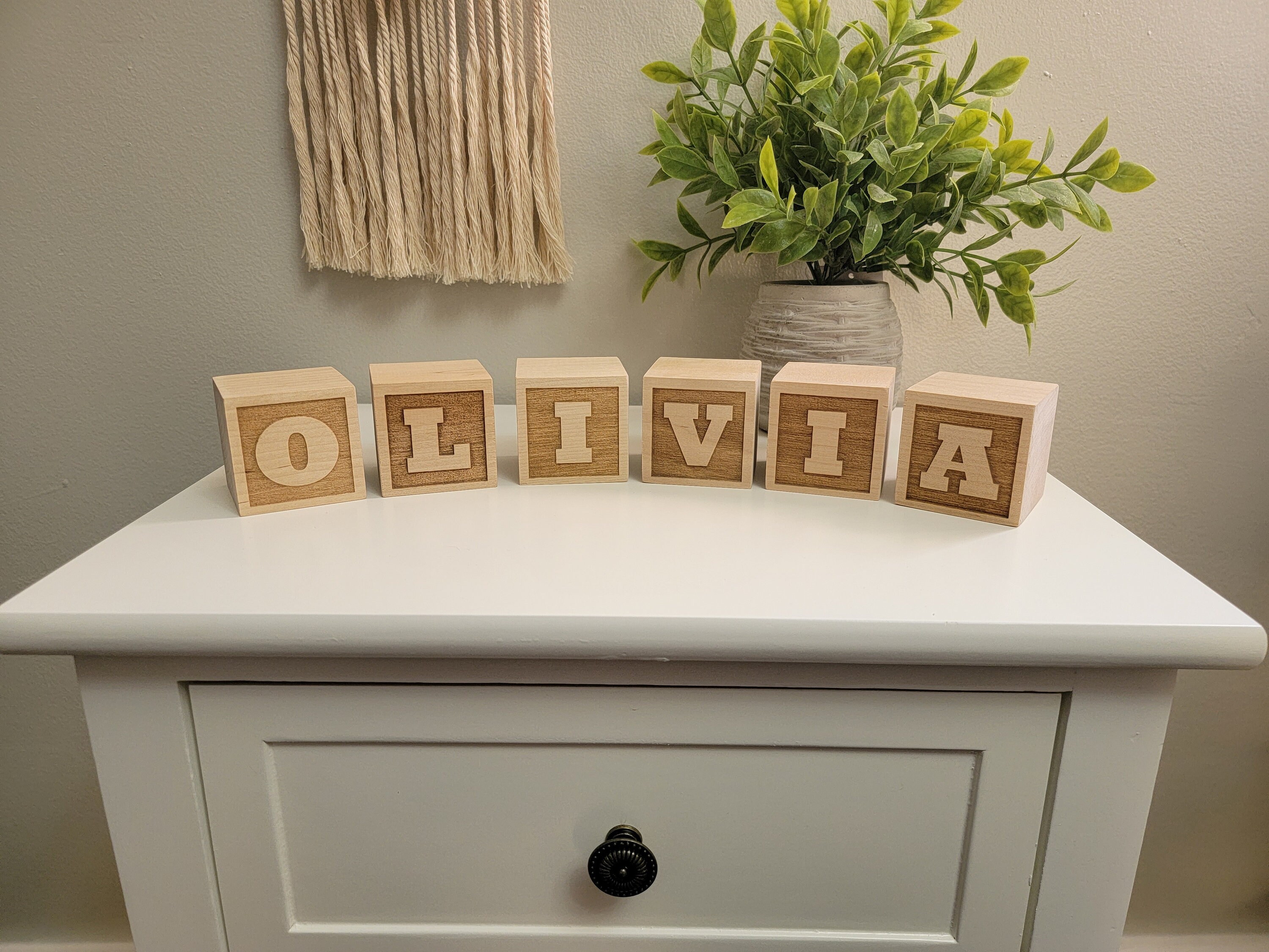 Personalized Wooden Blocks Name Blocks Alphabet Baby | Etsy