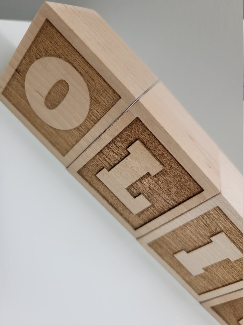 Personalized Wooden Blocks Name Blocks Alphabet Baby - Etsy
