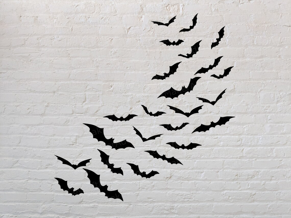 Bats SVG PNG PDF Dxf Cut Files Cricut Halloween - Etsy