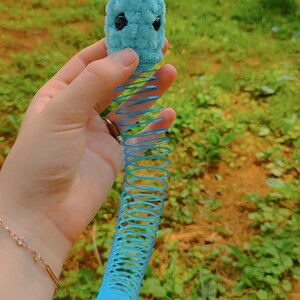 Wiggle Worm- Handmade Crochet Wiggley Slinky Worms Amigurumi Stuffed ...