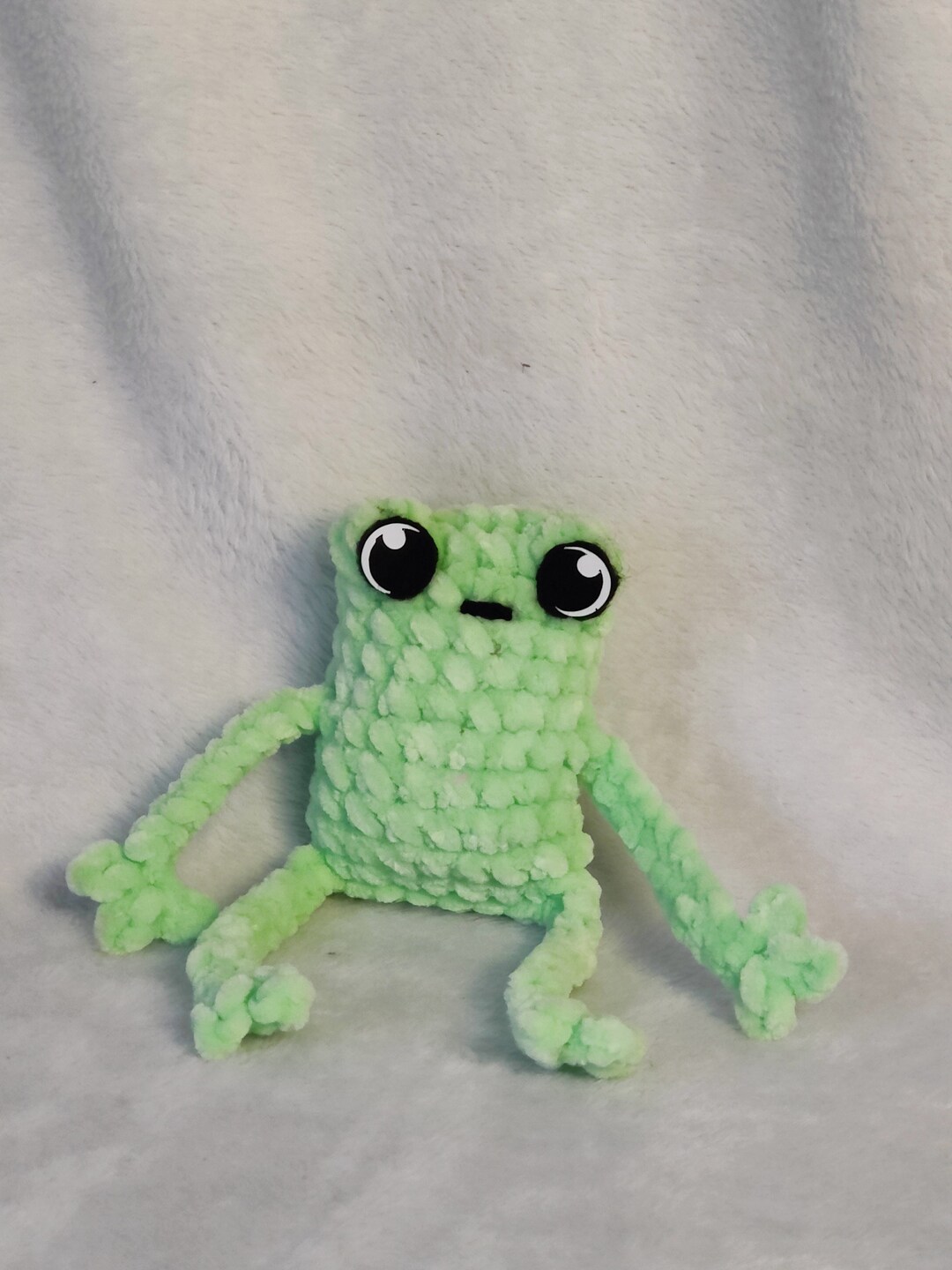 Frog Handmade Crochet Little Leggy Frogs Stuffed Animal Plushie ...