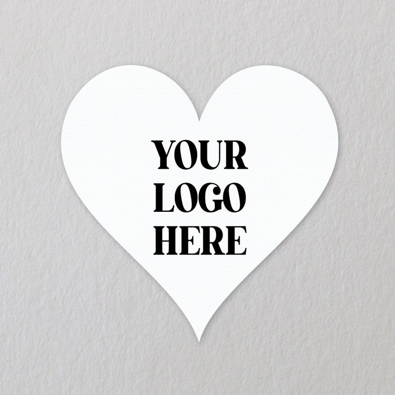 Heart Shaped Packaging Stickers - Etsy