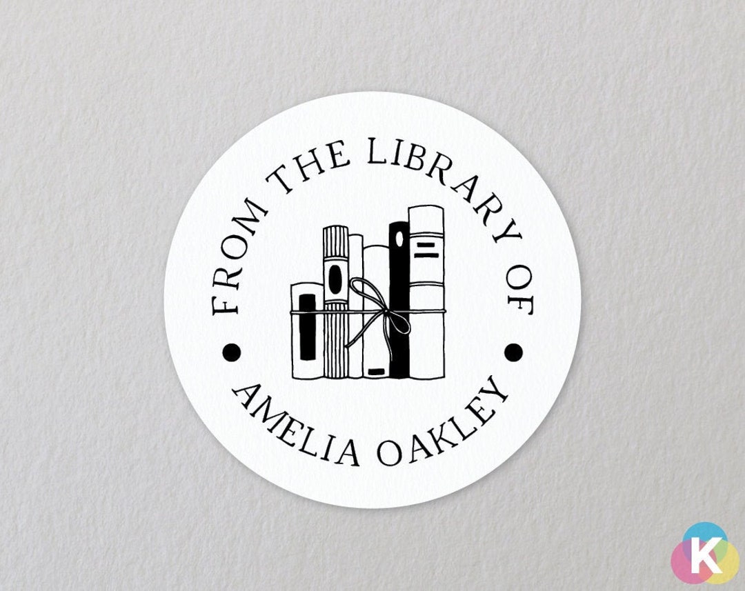 Book Stickers, From the Library of Labels, Personalised Stickers for ...