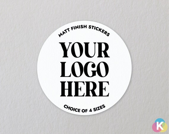 Custom Logo Stickers Round Logo Stickers Custom Business - Etsy