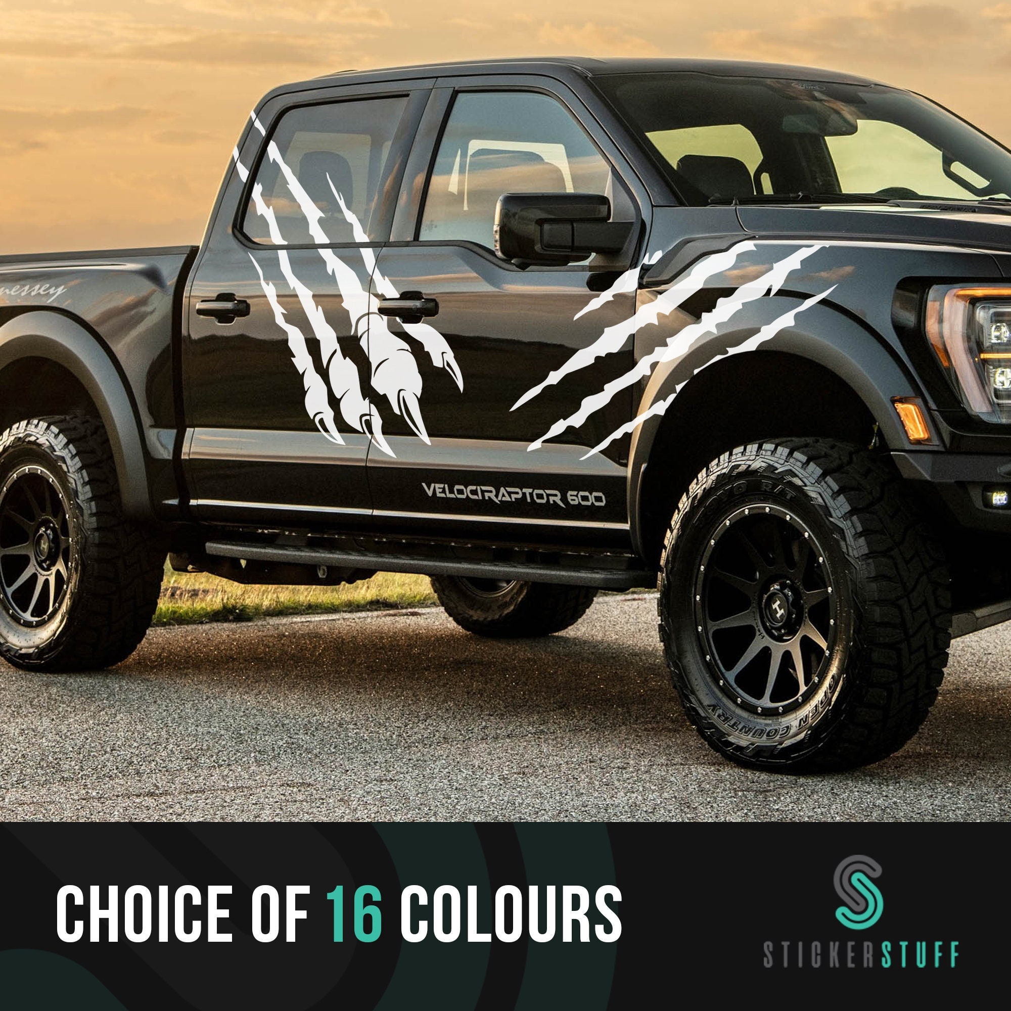 Large Raptor Claw Marks Decal Vinyl Sticker Vehicle Truck Car Van ...