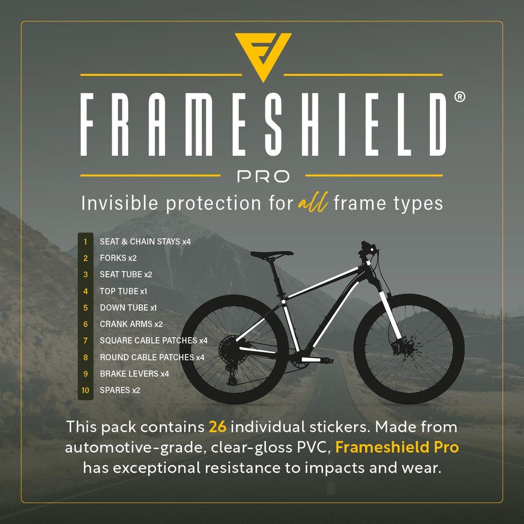 Clear Bike Frame Protection Stickers – MTB & Road Bicycle Guard Kit ...