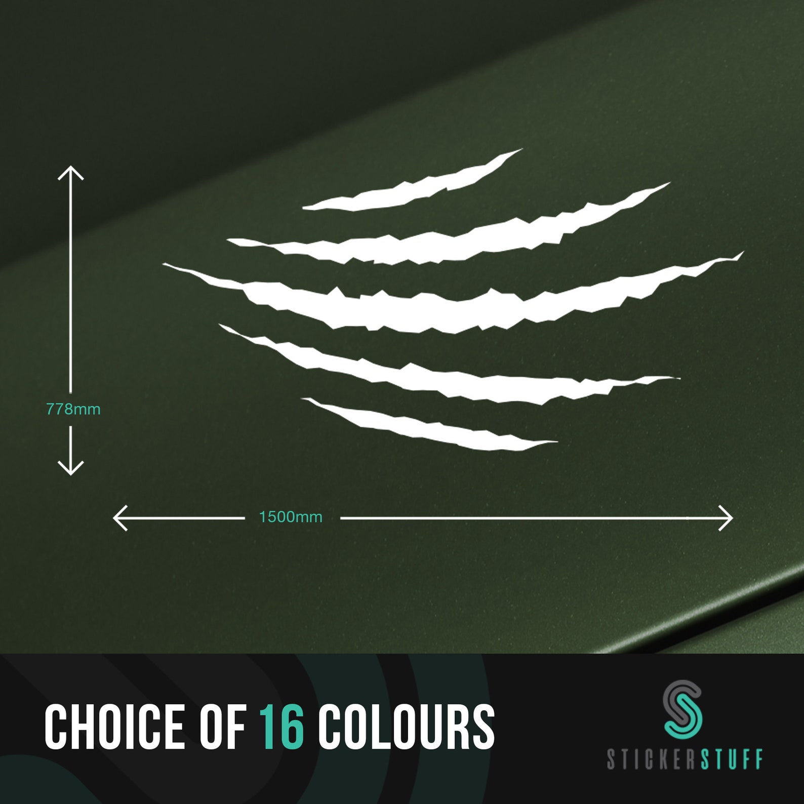 Large Claw Marks Decal Vinyl Sticker Vehicle Truck Car Van - Etsy Denmark