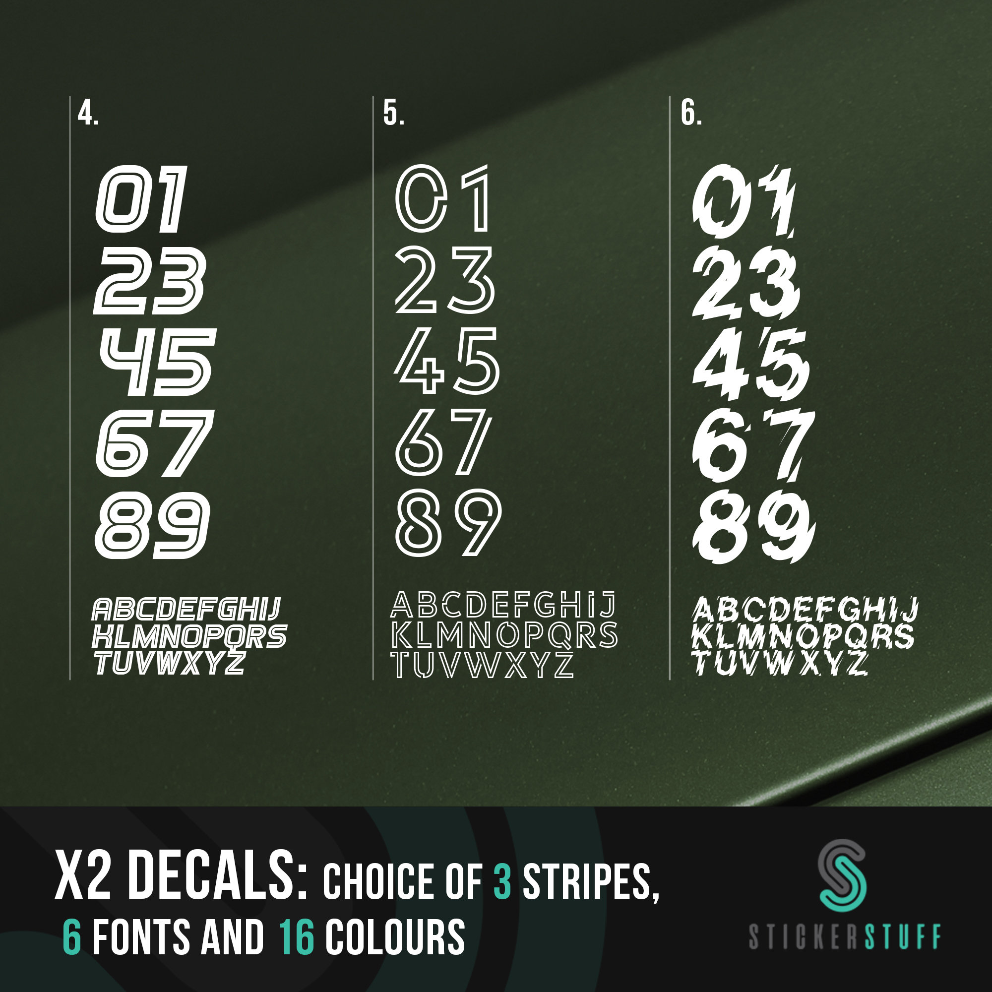 Personalised Racing Number Roundel With Stripe. Laurel Wreath - Etsy