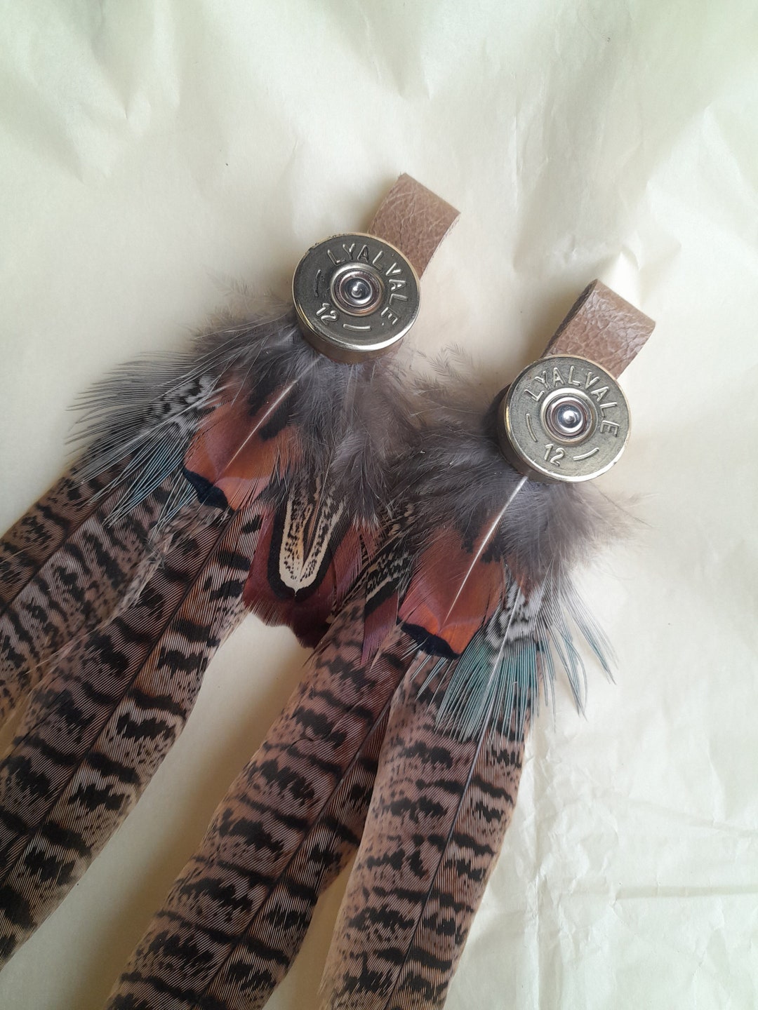 Cartridge and Feather Boot Tassels, Country Accessories - Etsy