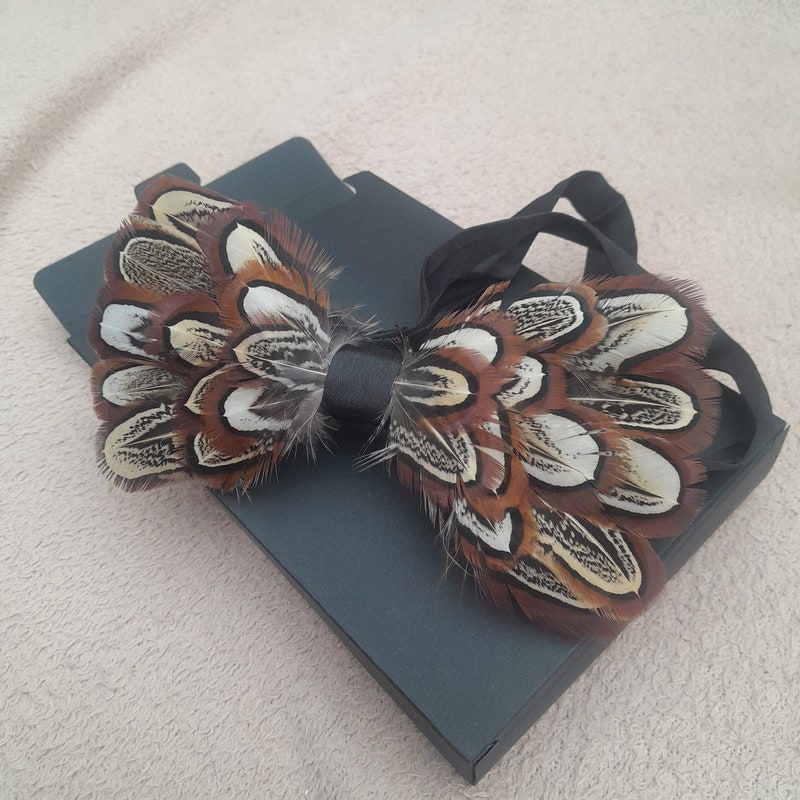 Feather Bow Ties - Etsy