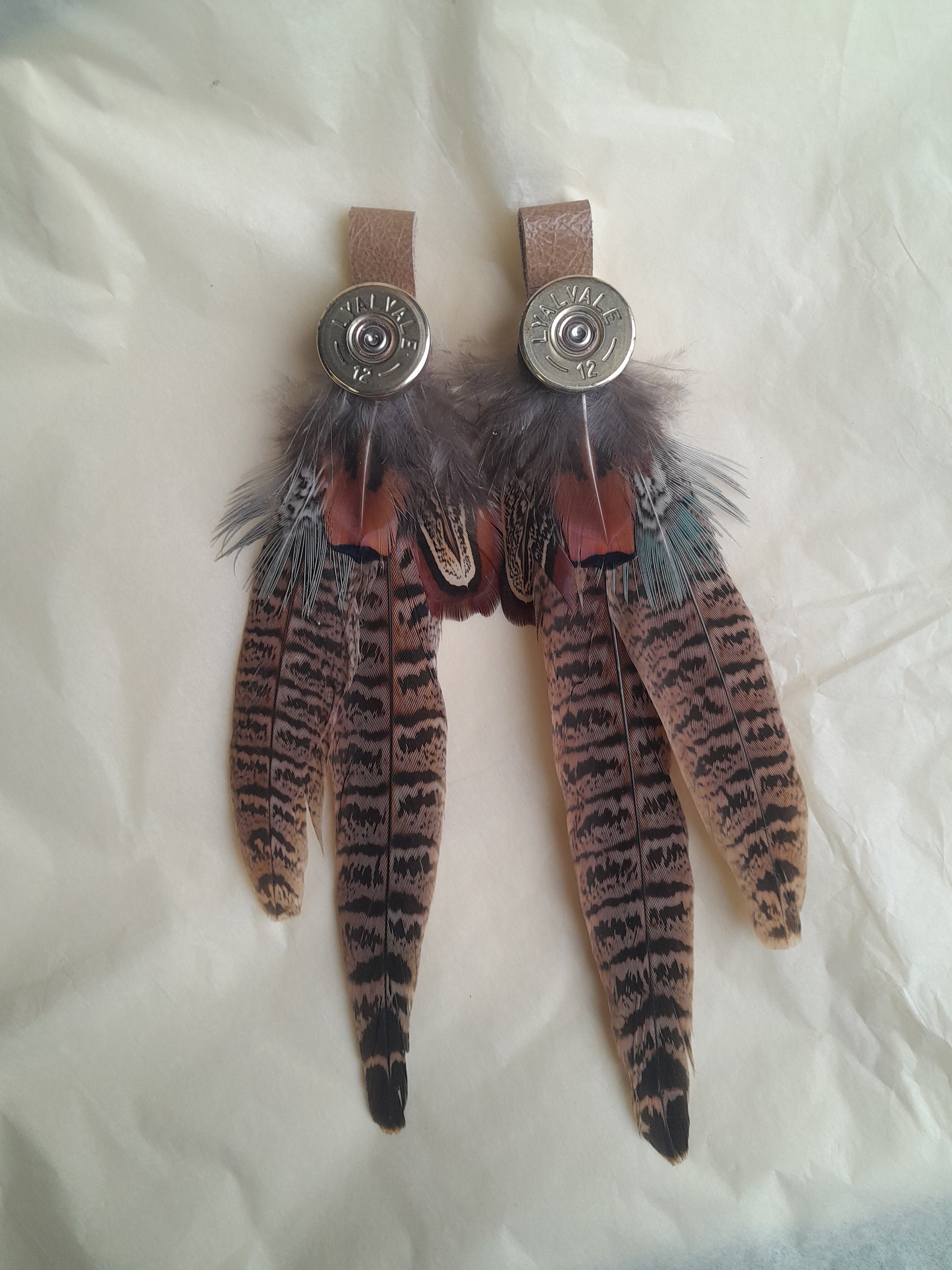 Cartridge and Feather Boot Tassels, Country Accessories - Etsy