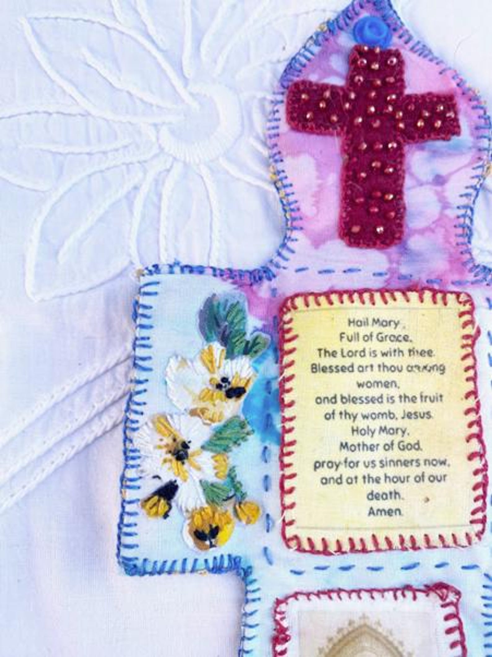 Pocket Shrine Virgin Mary Handmade Slow Stitched FREE SHIPPING - Etsy