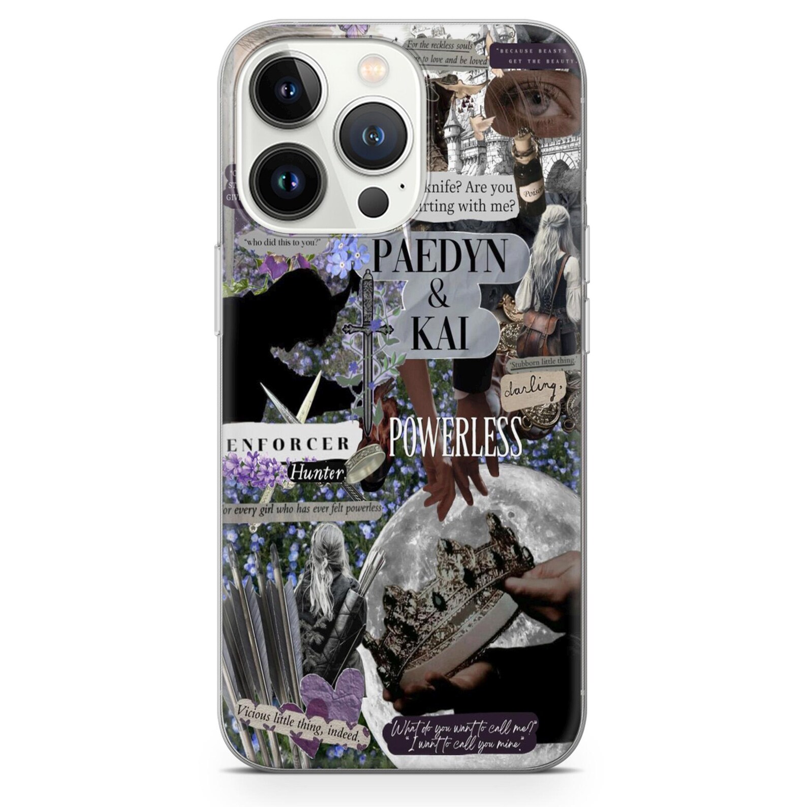 Powerless Book Phone Case - Booktok Reckless Powerful Collage Art Cover ...