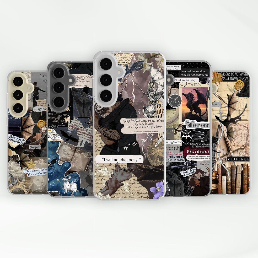 Fourth Wing Phone Case for Samsung - Dragon Book Iron Flame for Samsung ...