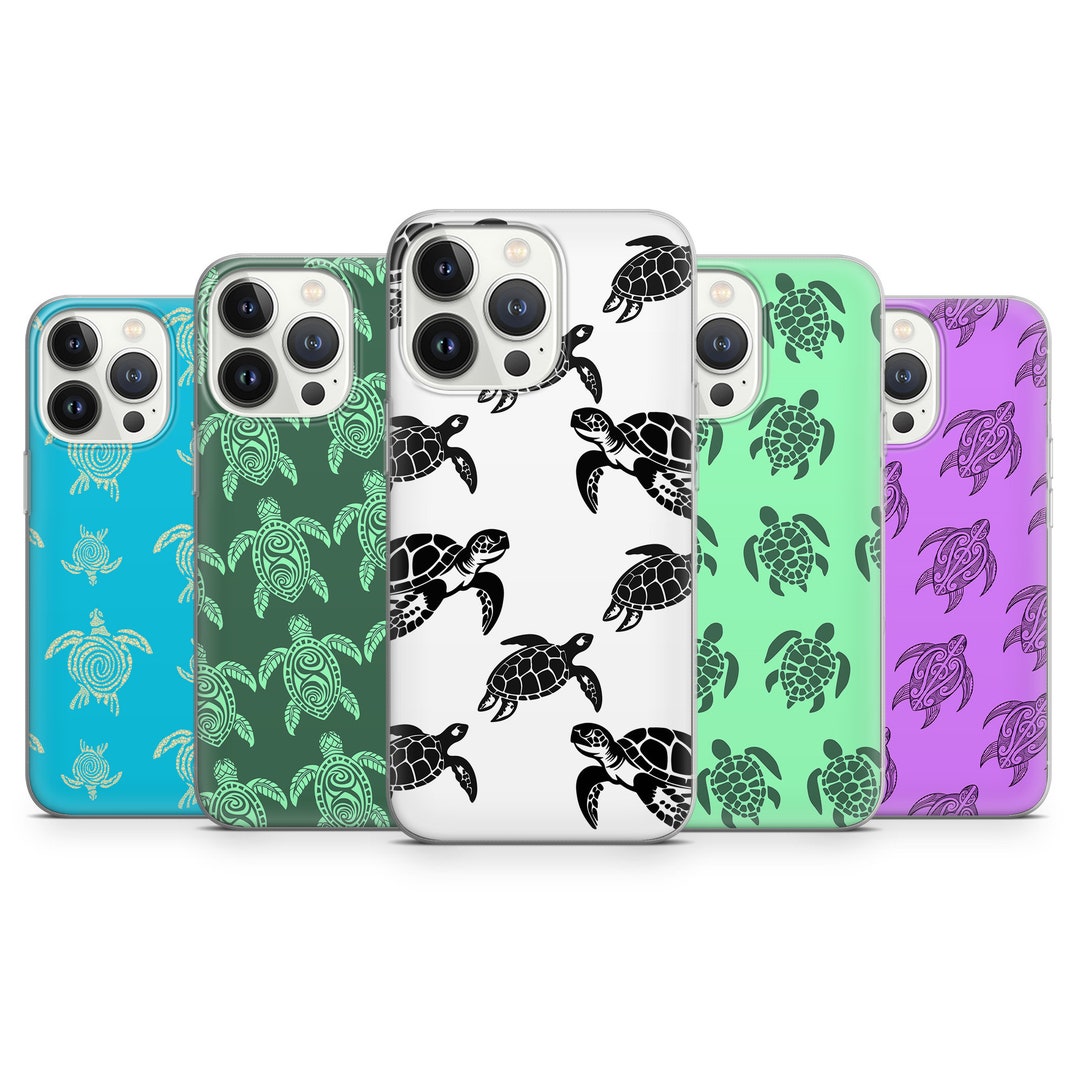 Sea Turtle Phone Case Ocean Aesthetic Tortoise Art for iPhone 15 Pro ...