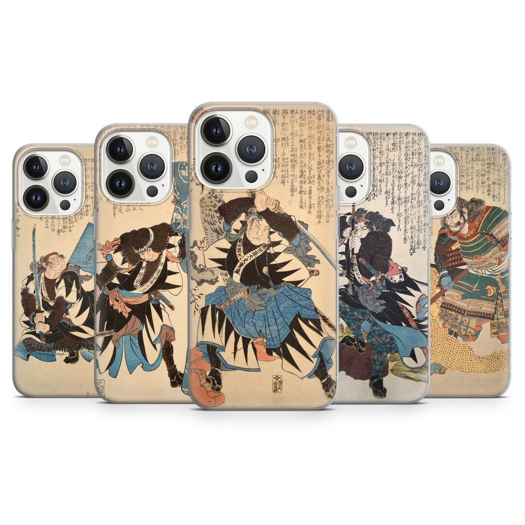 Japanese Samurai Phone Case Utagawa Kuniyoshi Painting Art Cover for ...