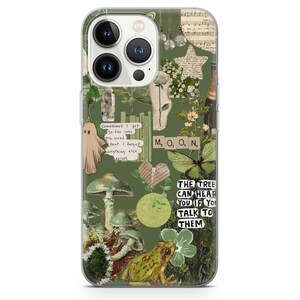 Cottagecore Aesthetic Phone Case - Frog Witch Mushroom Cover for iPhone ...