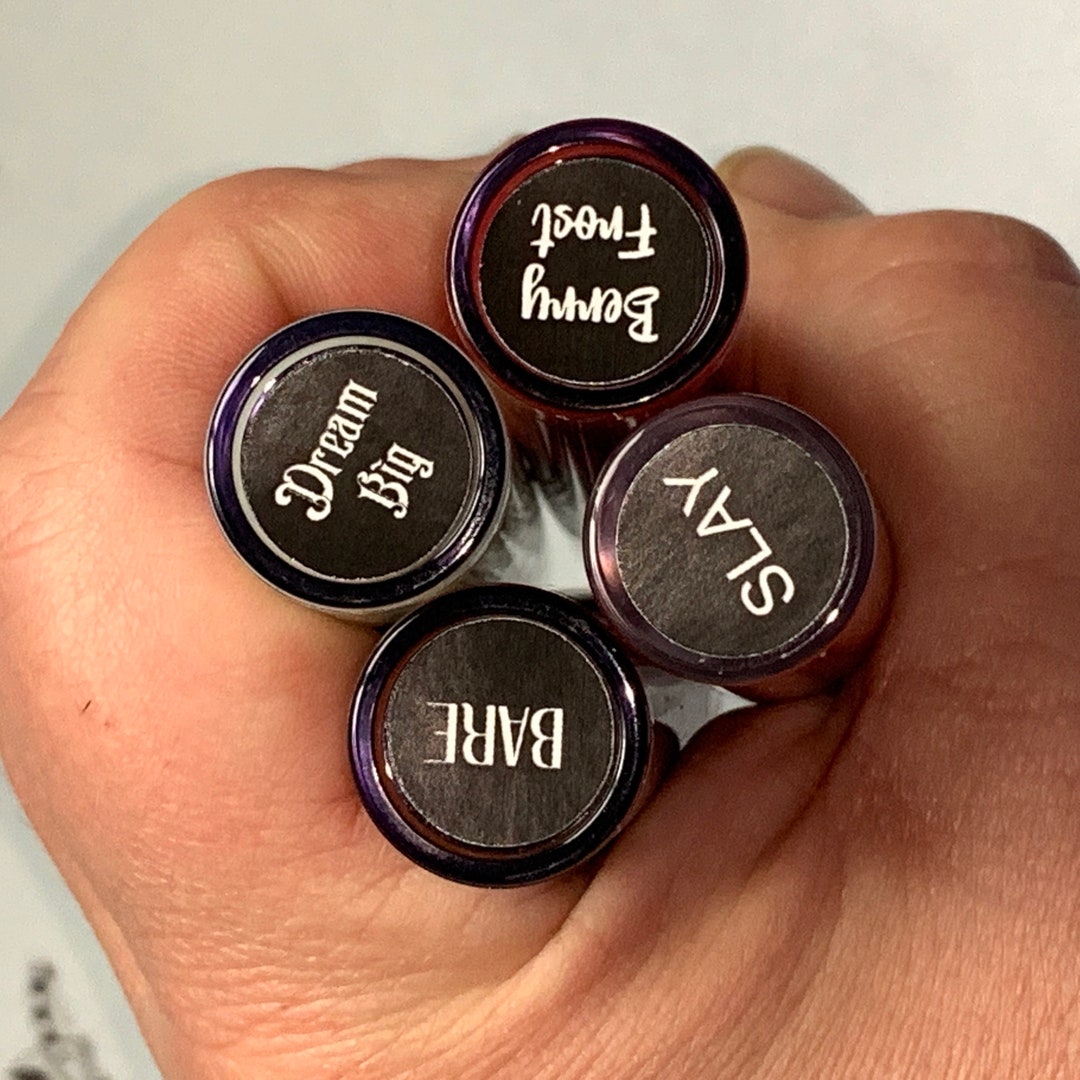 Small Round Stickers for Gloss and Lipstick Names. Personalized 1/2 ...