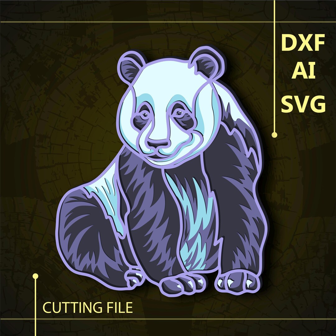 Panda Multilayer SVG/ Panda CNC File/ Cricut File / Cutting File Svg ...