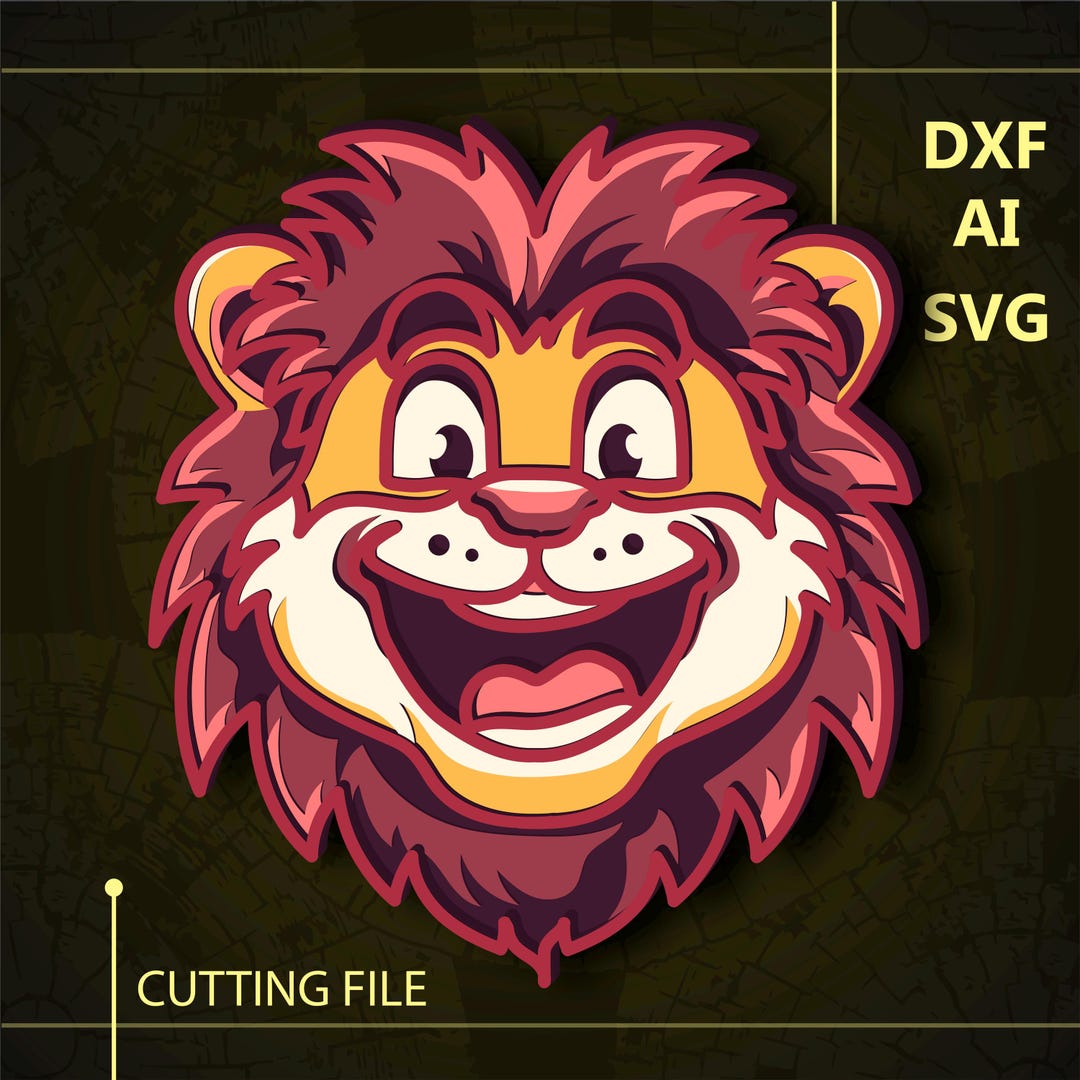 Lion Multilayer SVG/ Lion CNC File/ Cricut File / Cutting File Svg ...